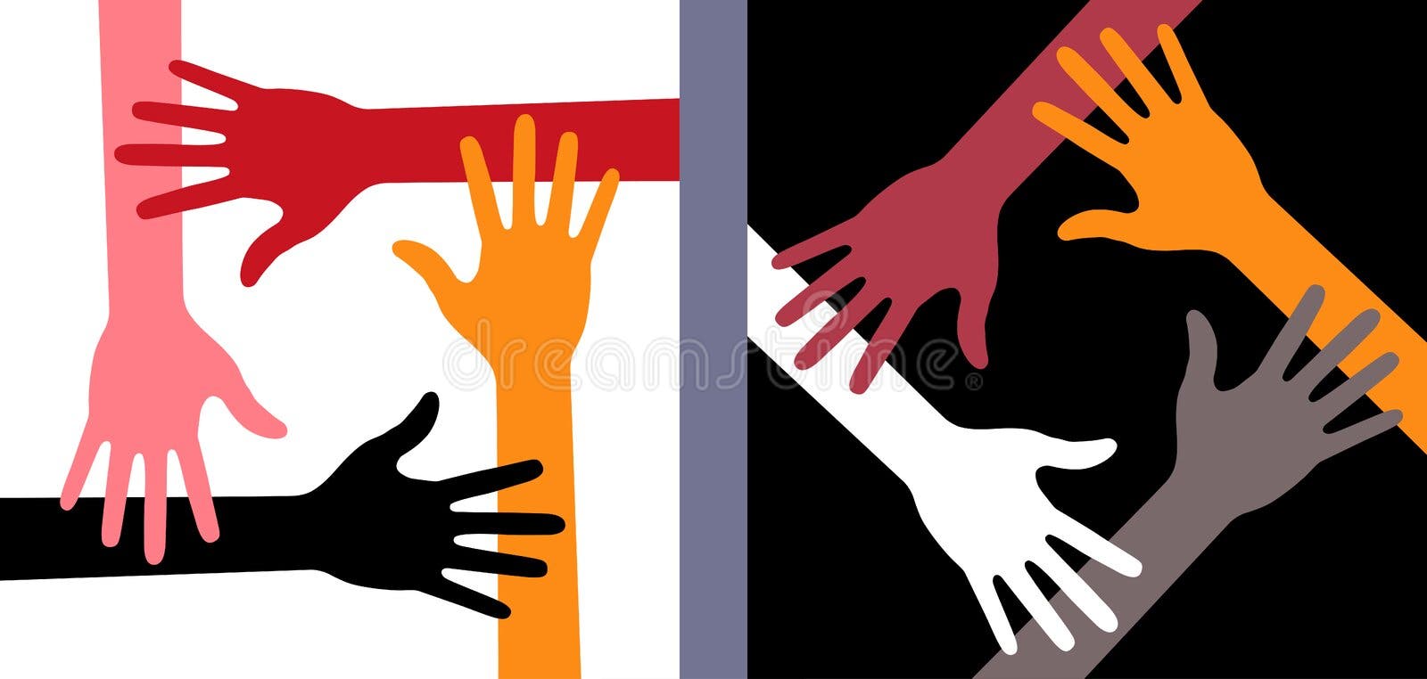 Colorful Four Hands Icon stock vector. Illustration of right - 42408727 Colorful Four Hands Icon stock vector. Illustration of right - 42408727
