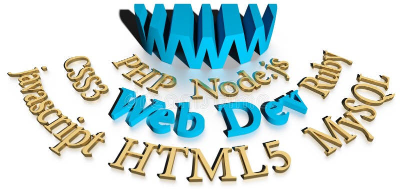 Web Development Tools for HTML Site Stock Illustration - Illustration of backend, render: 31532634