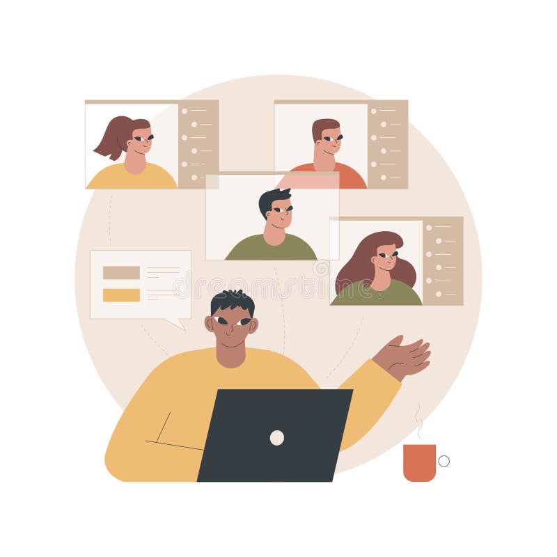 Webinar Abstract Concept Vector Illustration. Stock Vector ...