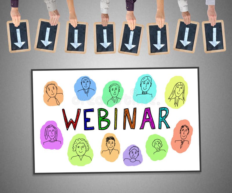 Webinar Concept on a Whiteboard Stock Photo - Image of digital, webinar ...