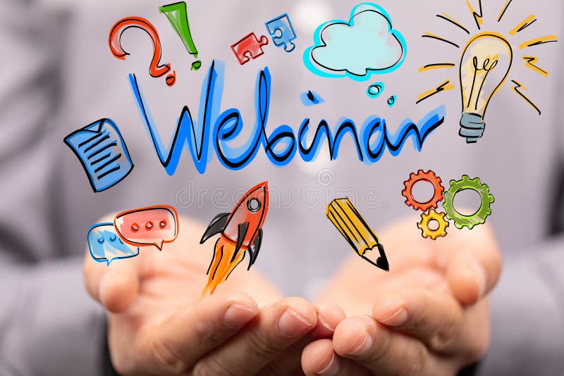 A Webinar 3d Digital Online Class Training from Home Office Stock Photo ...