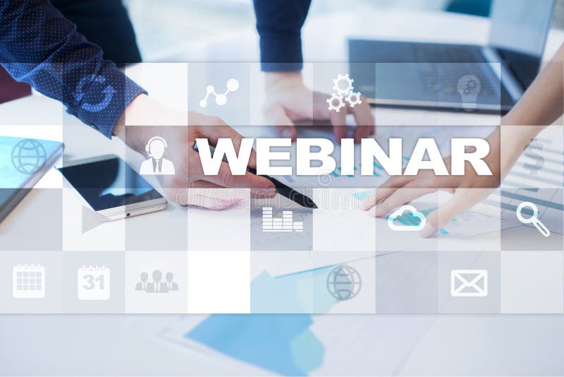 Webinar. E-Learning, Online Education Concept. Personal Development ...