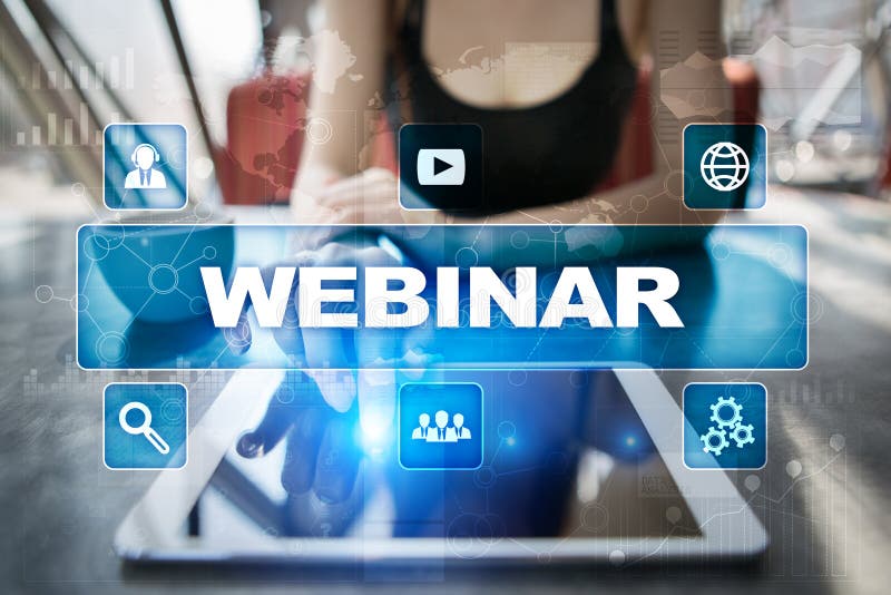 Webinar. E-Learning, Online Education Concept. Personal Development ...