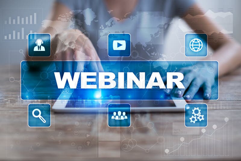 Webinar. E-Learning, Online Education Concept. Personal Development ...