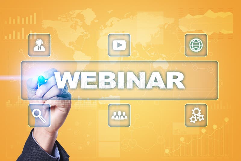 Webinar. E-Learning, Online Education Concept. Personal Development ...