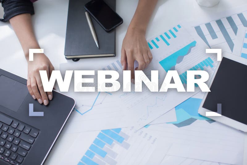 Webinar. E-Learning, Online Education Concept. Personal Development ...