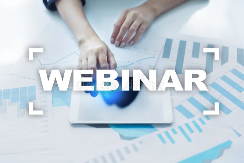 Webinar. E-Learning, Online Education Concept. Personal Development ...