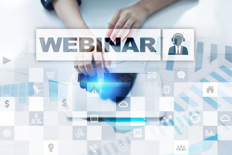 Webinar. E-Learning, Online Education Concept. Personal Development ...
