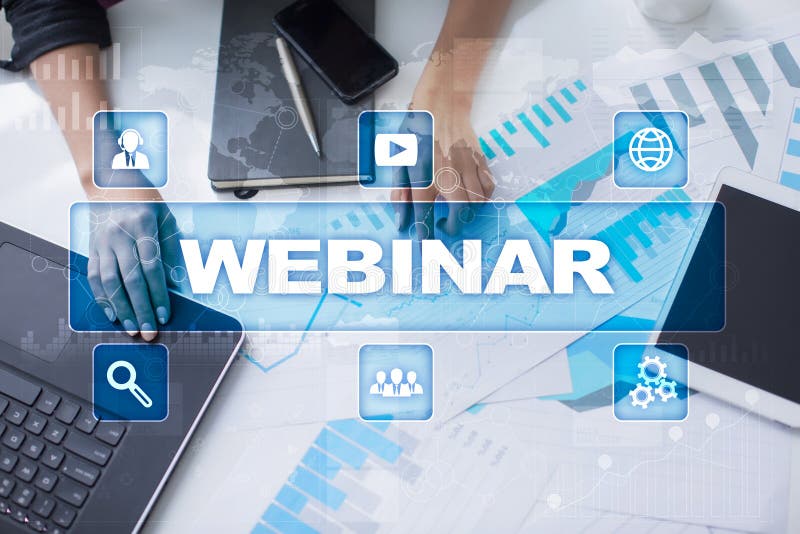 Webinar. E-Learning, Online Education Concept. Personal Development ...