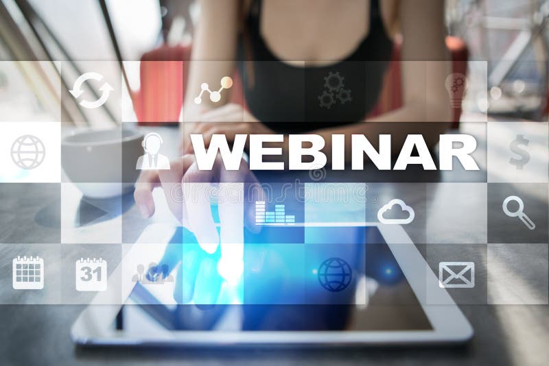 Webinar. E-Learning, Online Education Concept. Personal Development ...