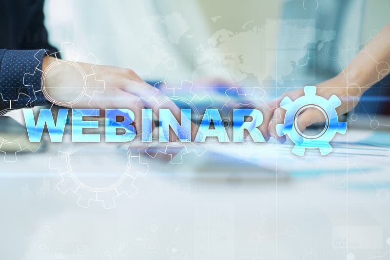 Webinar. E-Learning, Online Education Concept. Personal Development ...