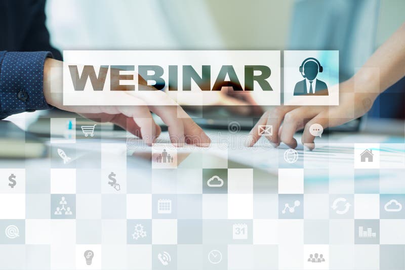 Webinar. E-Learning, Online Education Concept. Personal Development ...