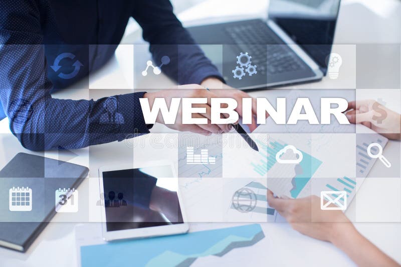 Webinar. E-Learning, Online Education Concept. Personal Development ...
