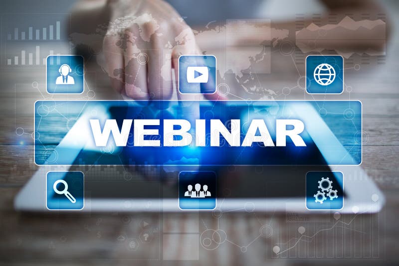 Webinar. E-Learning, Online Education Concept. Personal Development ...