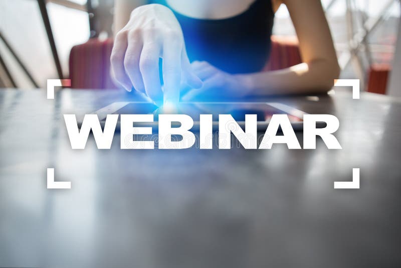 Webinar. E-Learning, Online Education Concept. Personal Development ...