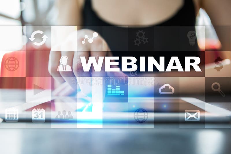 Webinar. E-Learning, Online Education Concept. Personal Development ...