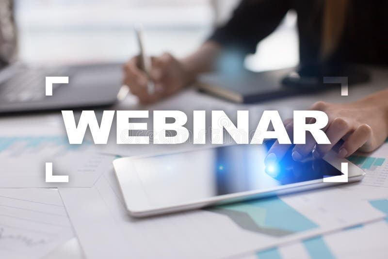 Webinar. E-Learning, Online Education Concept. Personal Development ...