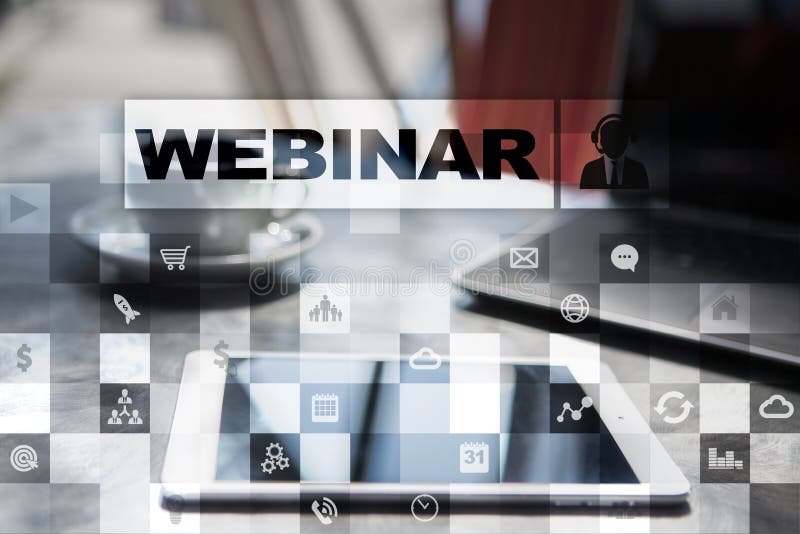 Webinar. E-Learning, Online Education Concept. Personal Development ...
