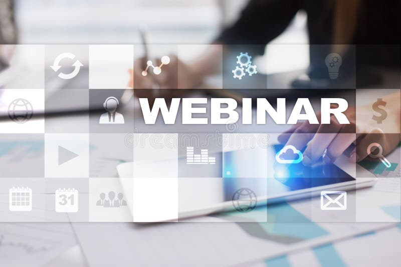 Webinar. E-Learning, Online Education Concept. Personal Development ...