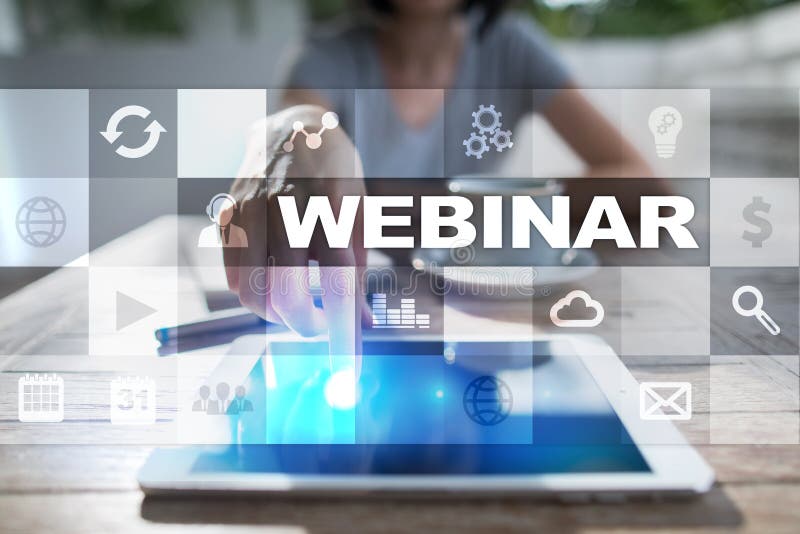 Webinar. E-Learning, Online Education Concept. Personal Development ...