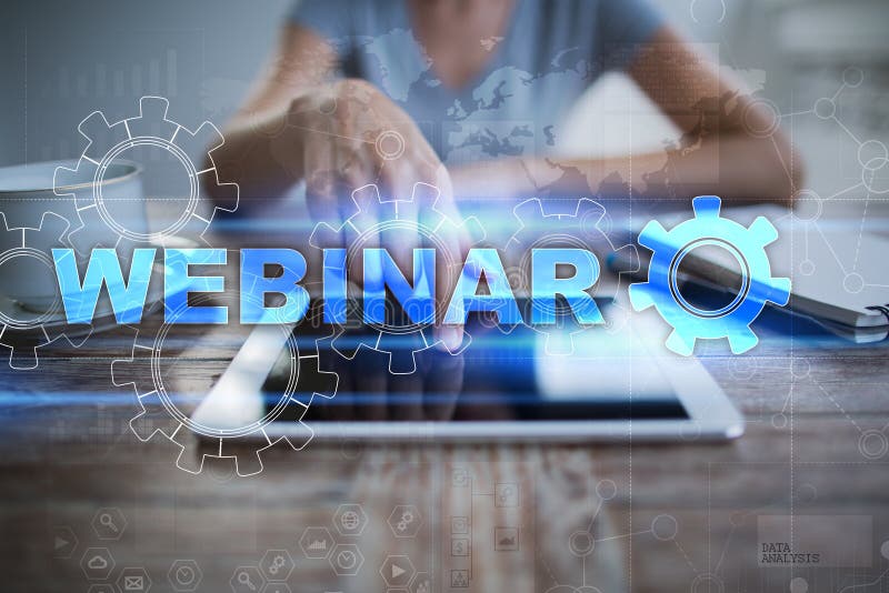 Webinar. E-Learning, Online Education Concept. Personal Development ...