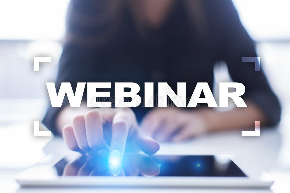 Webinar. E-Learning, Online Education Concept. Personal Development ...