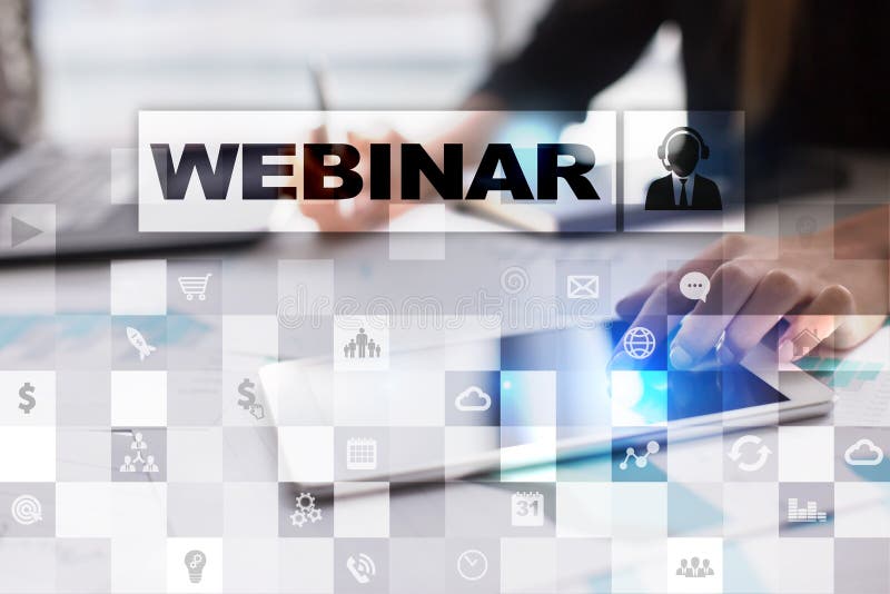 Webinar. E-Learning, Online Education Concept. Personal Development ...