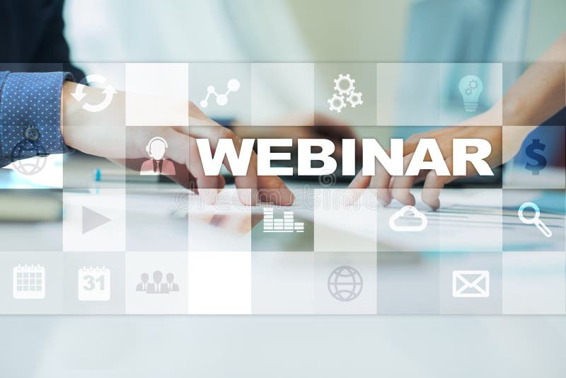 Webinar. E-Learning, Online Education Concept. Personal Development ...