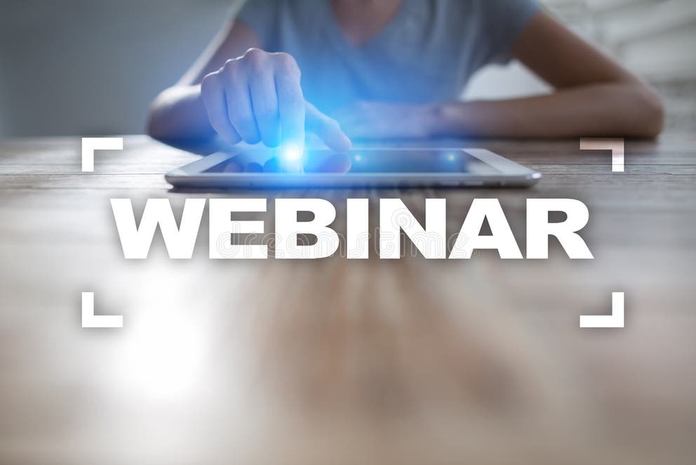 Webinar. E-Learning, Online Education Concept. Personal Development ...