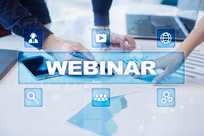Webinar. E-Learning, Online Education Concept. Personal Development ...