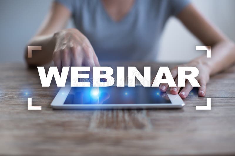 Webinar. E-Learning, Online Education Concept. Personal Development ...