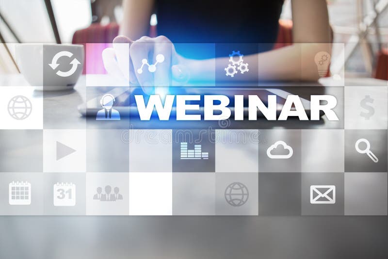 Webinar. E-Learning, Online Education Concept. Personal Development ...