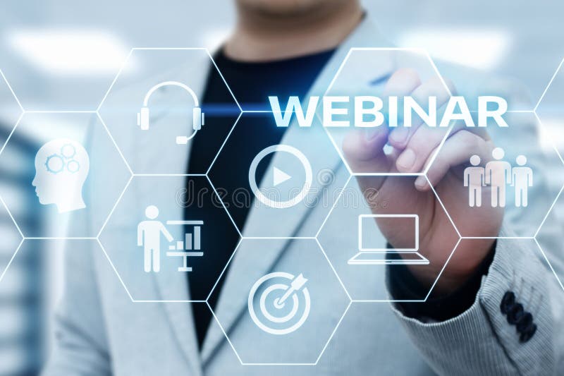 Webinar E-learning Training Business Internet Technology Concept Stock ...