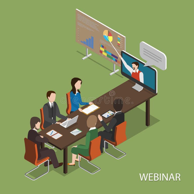 Webinar Isometric Stock Illustrations – 3,329 Webinar Isometric Stock ...