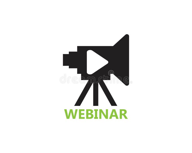 Webinar Icon Logo Design Template Stock Illustration - Illustration of ...
