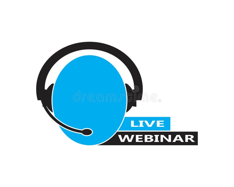 Webinar Icon Logo Design Template Stock Illustration - Illustration of ...