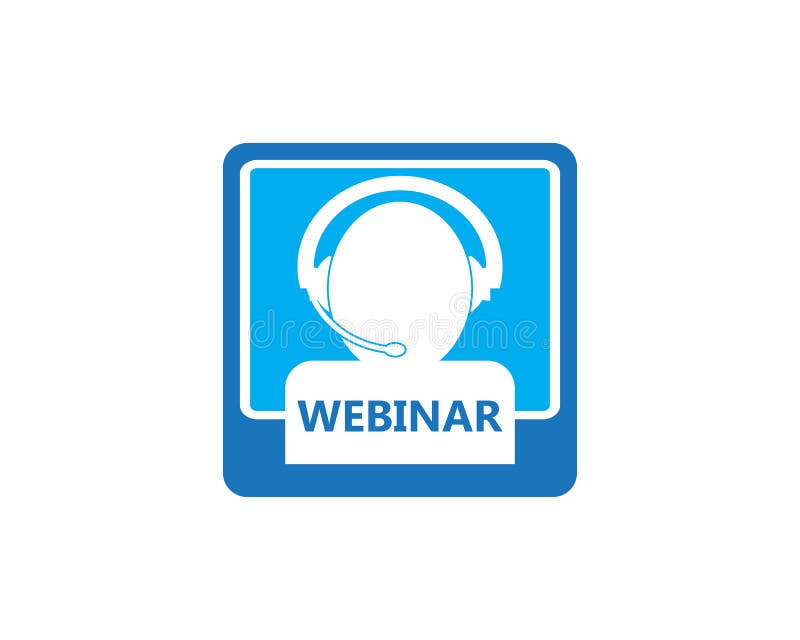 Webinar Icon Logo Design Template Stock Illustration - Illustration of ...
