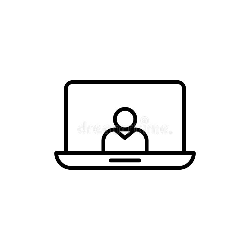 Webinar Icon Set. Online Training Video Virtual Workshop Vector Symbol ...