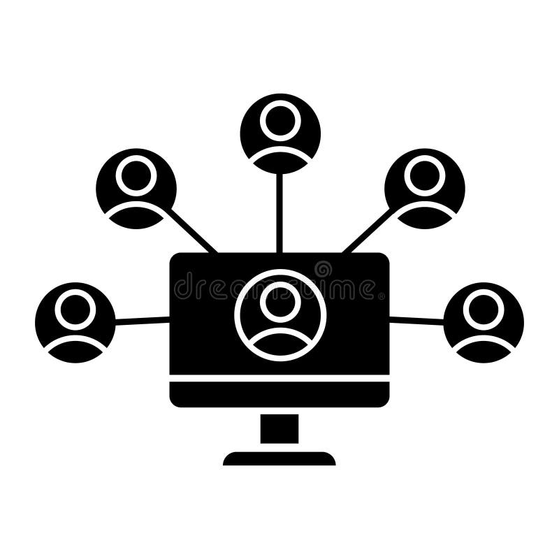 Webinar Icon Vector. Conference Illustration Sign. Online Symbol ...