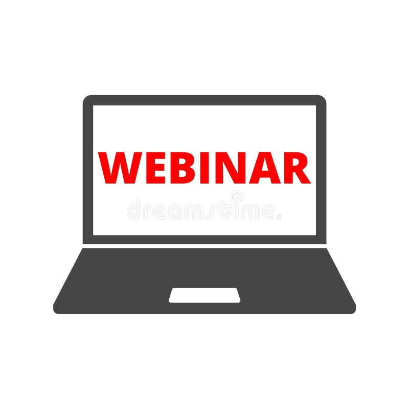 WEBINAR Icon, Rainbow Background Stock Vector - Illustration of ...