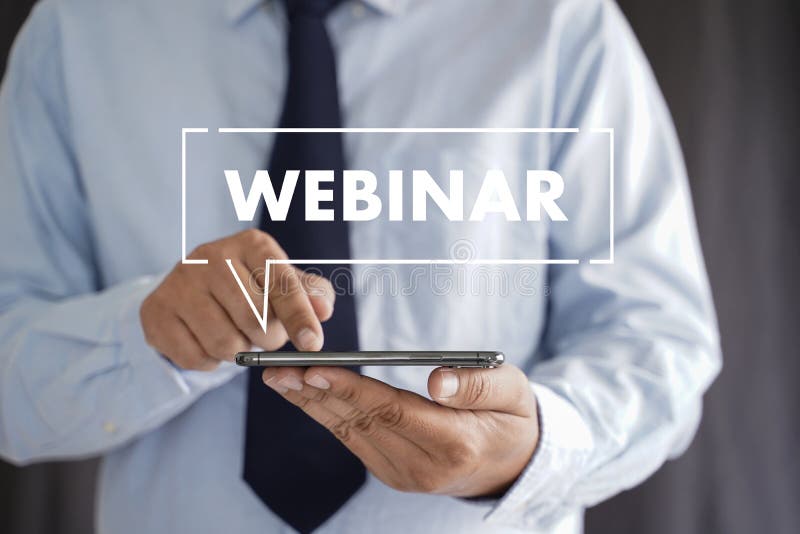WEBINAR Man Hand on Table Business, Coffee, Split Tone Stock Image ...