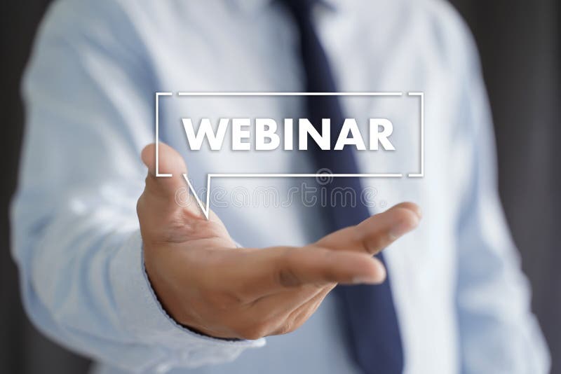 WEBINAR Man Hand on Table Business, Coffee, Split Tone Stock Image ...