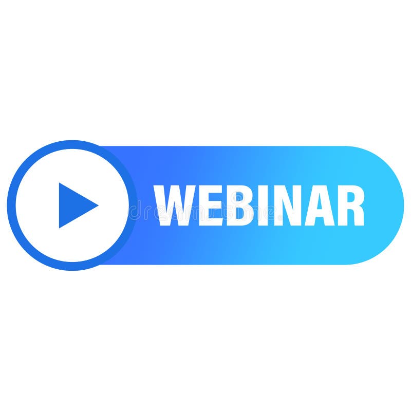 Webinar Play Button Online. Learning Interactive Icon. Education Live ...