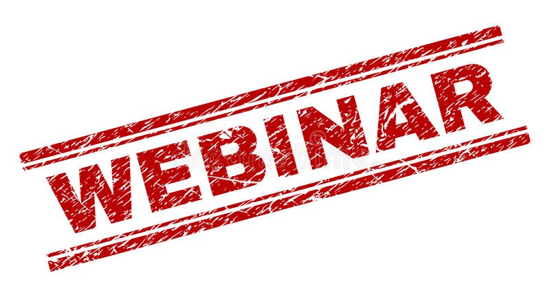 Grunge Textured WEBINAR Stamp Seal Stock Vector - Illustration of print ...