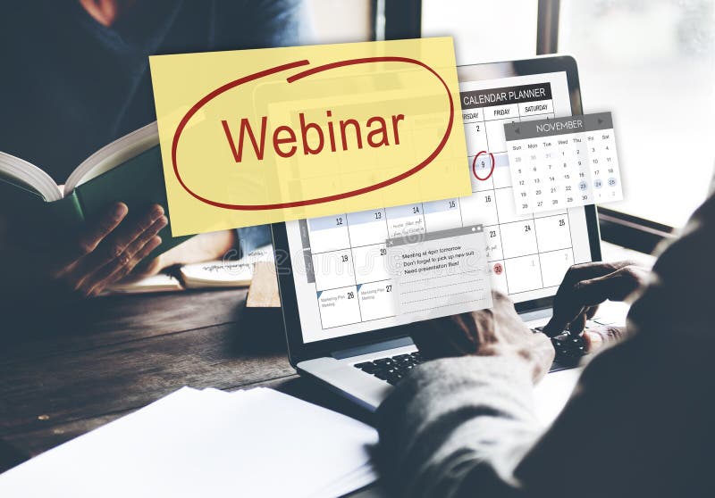 Webinar Technology Webcast Website Concept Stock Image - Image of ...