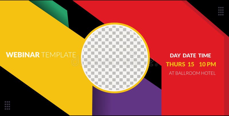 Webinar Template Design with Concept and Idea Stock Illustration ...