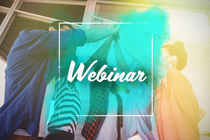 Composite Image of Webinar Text Against White Background Stock Image ...