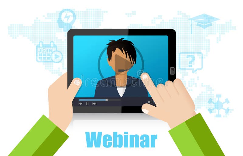 Webinar Training Online Education Banner Stock Photo - Image of ...