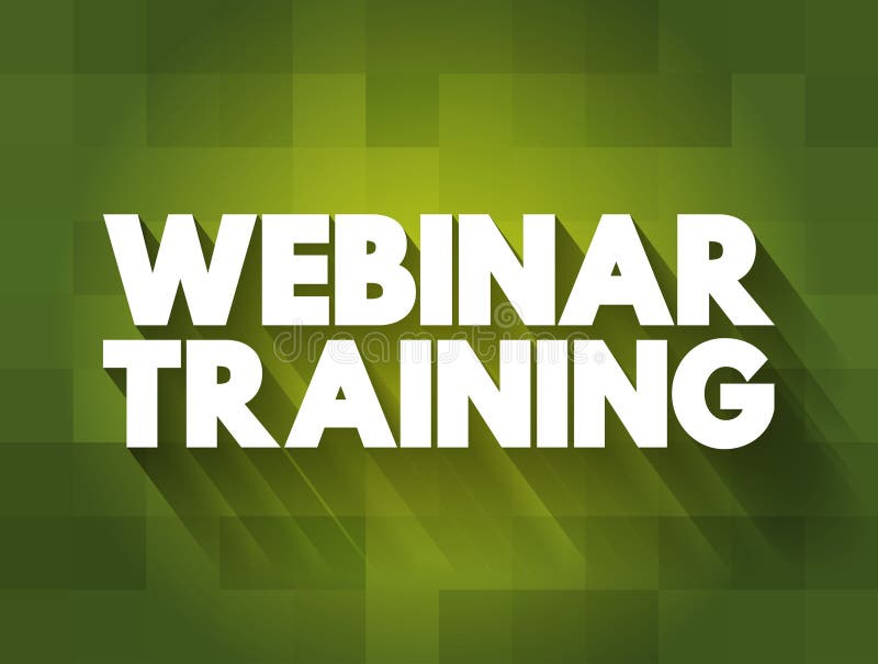 Webinar Training Text Quote, Concept Background Stock Illustration ...