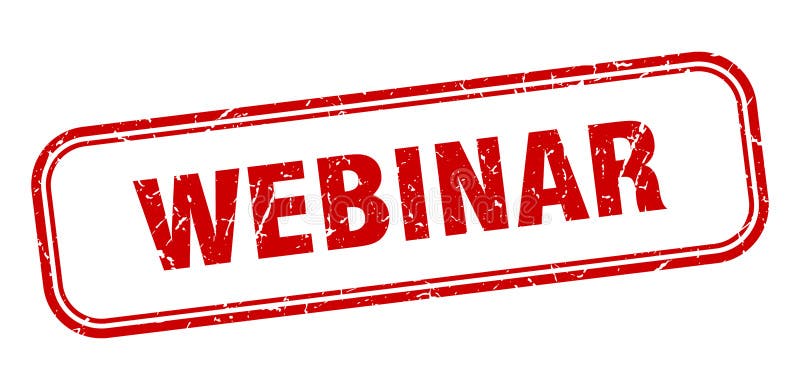 Webinar stamp stock vector. Illustration of online, textured - 153273996